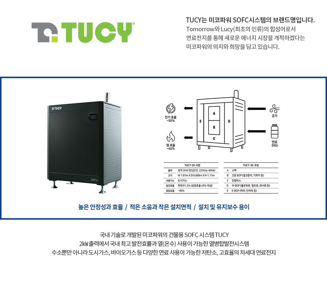 시스템(TUCY) - 연료전지 - 미코파워
